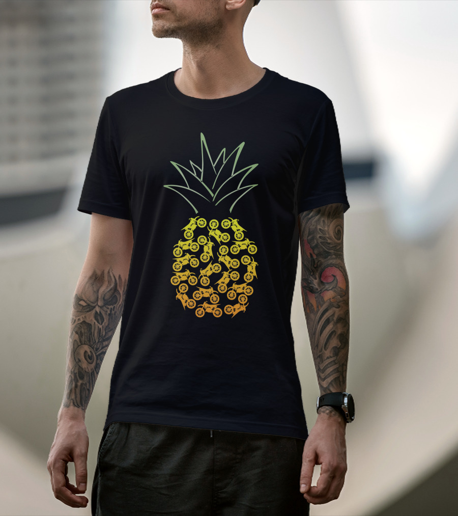 Motocross Pineapple Motorbike T-Shirt