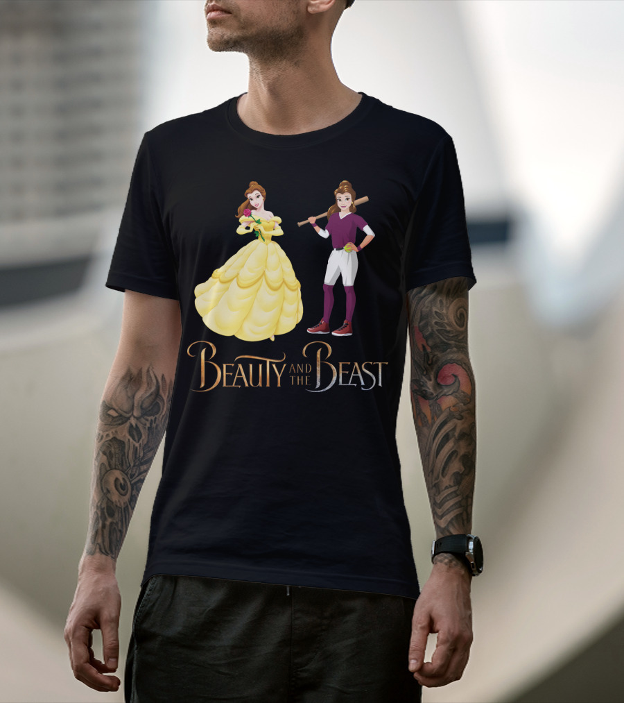 Beauty And The Beast Softball T-Shirt