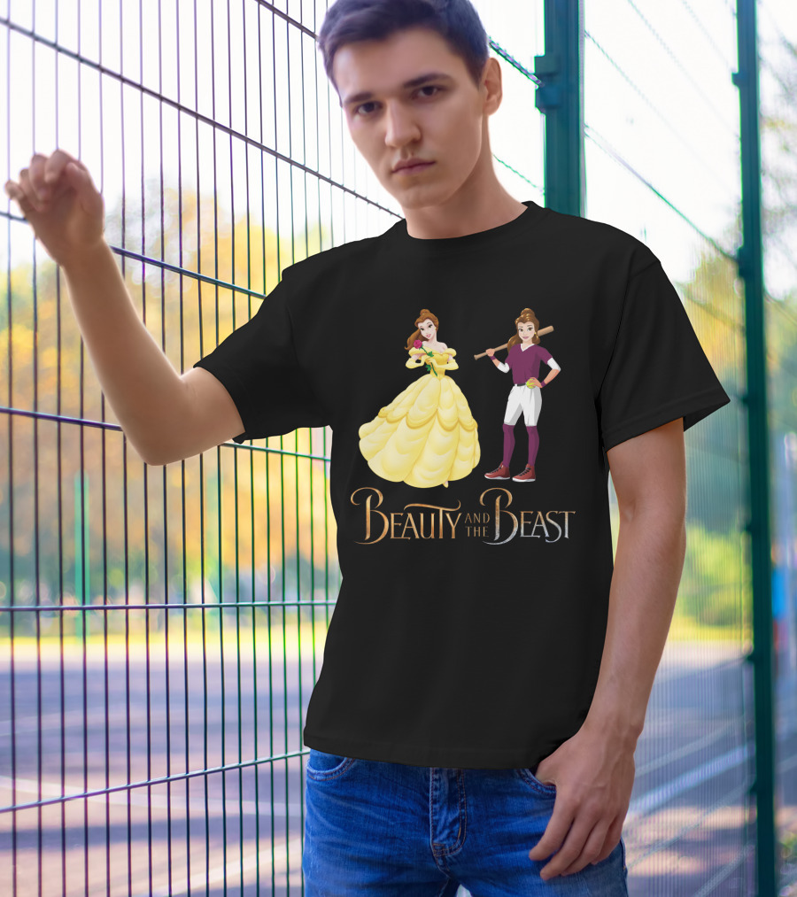 Beauty And The Beast Softball T-Shirt