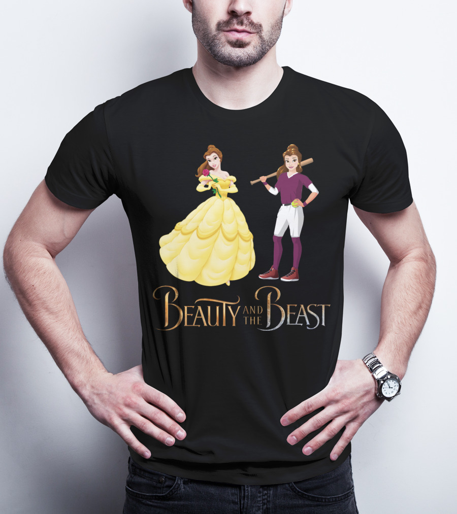 Beauty And The Beast Softball T-Shirt