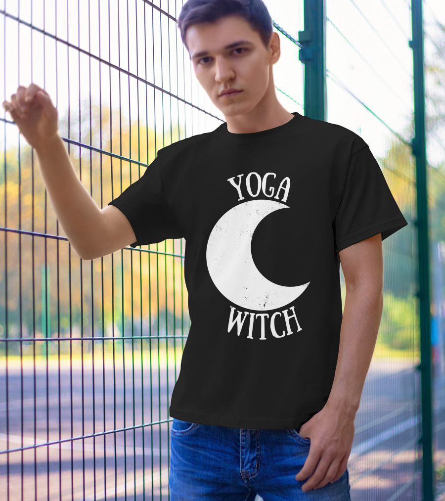 Yoga Witch Crescent Moon T-Shirt