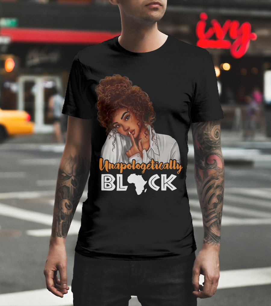 Unapologetically Black African Map T-Shirt