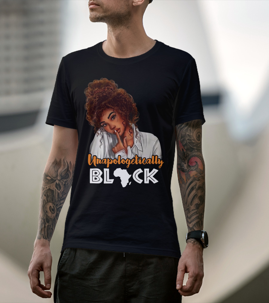 Unapologetically Black African Map T-Shirt