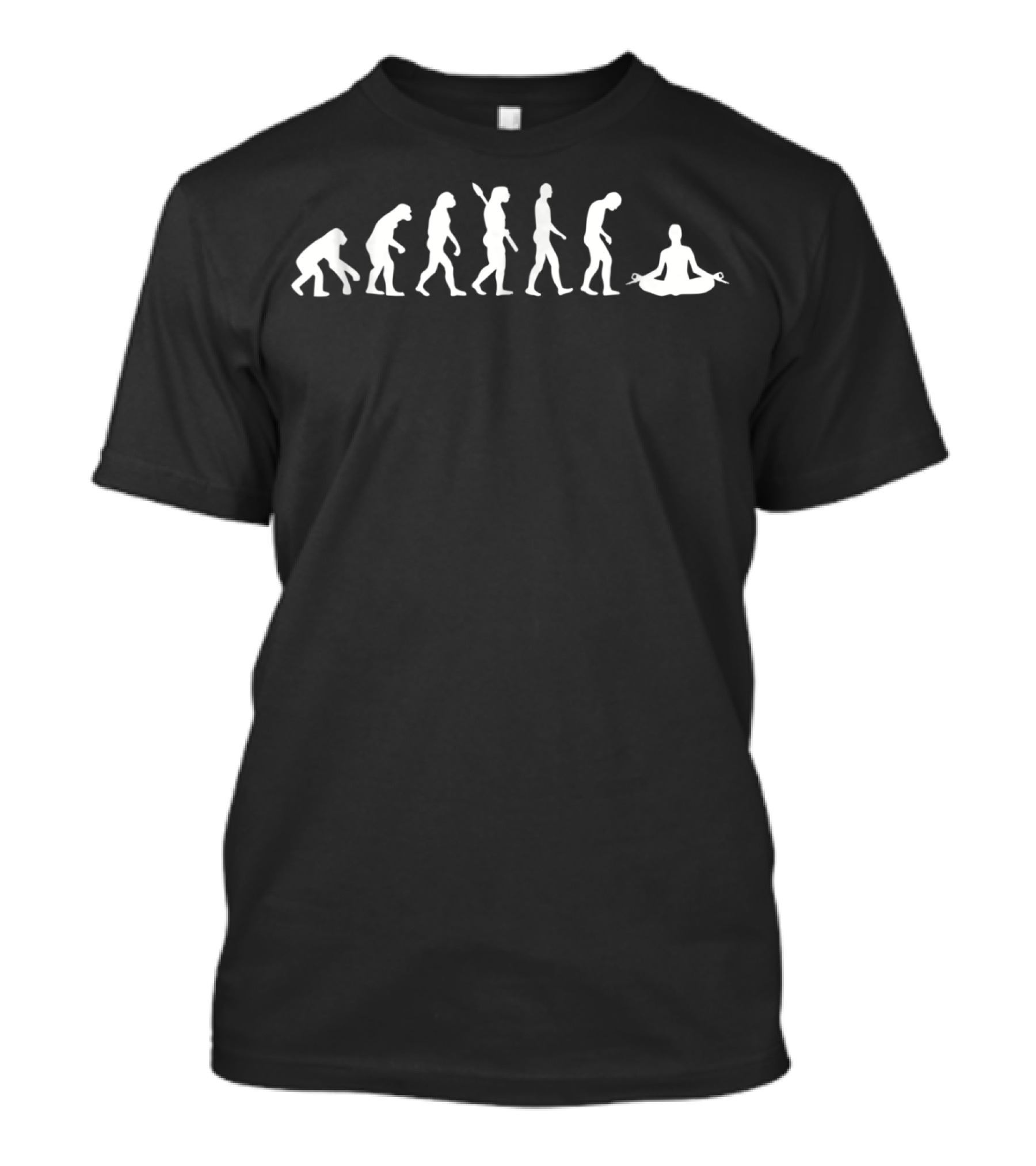 Human Evolution To Yoga Pose Journey T-Shirt