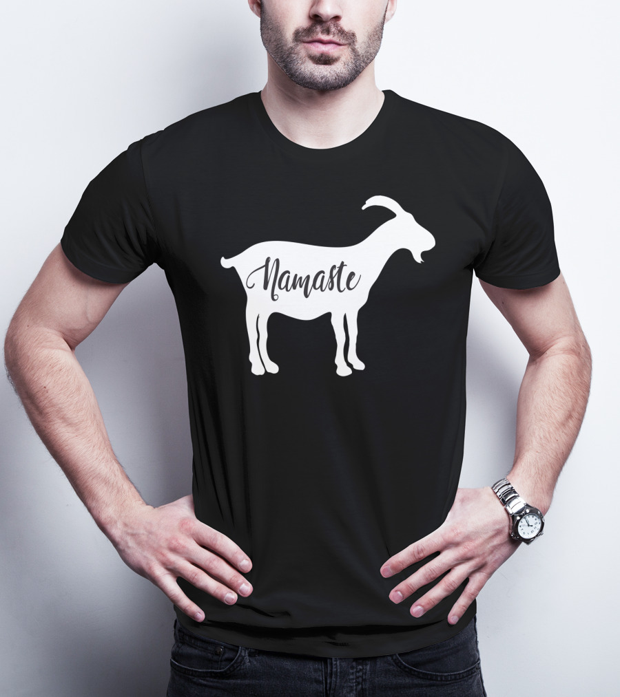 Goat Namaste Yoga Symbol T-Shirt