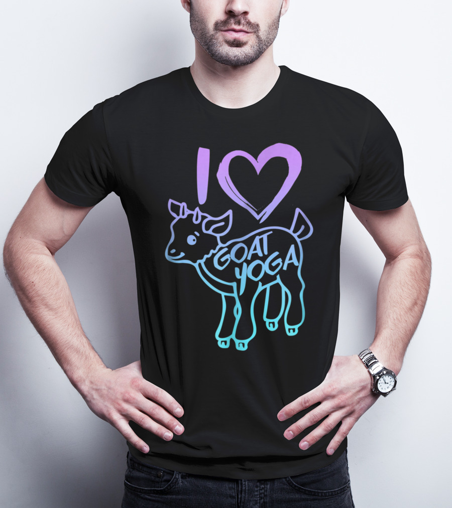 I Heart Goat Yoga Love Goat Yoga T-Shirt