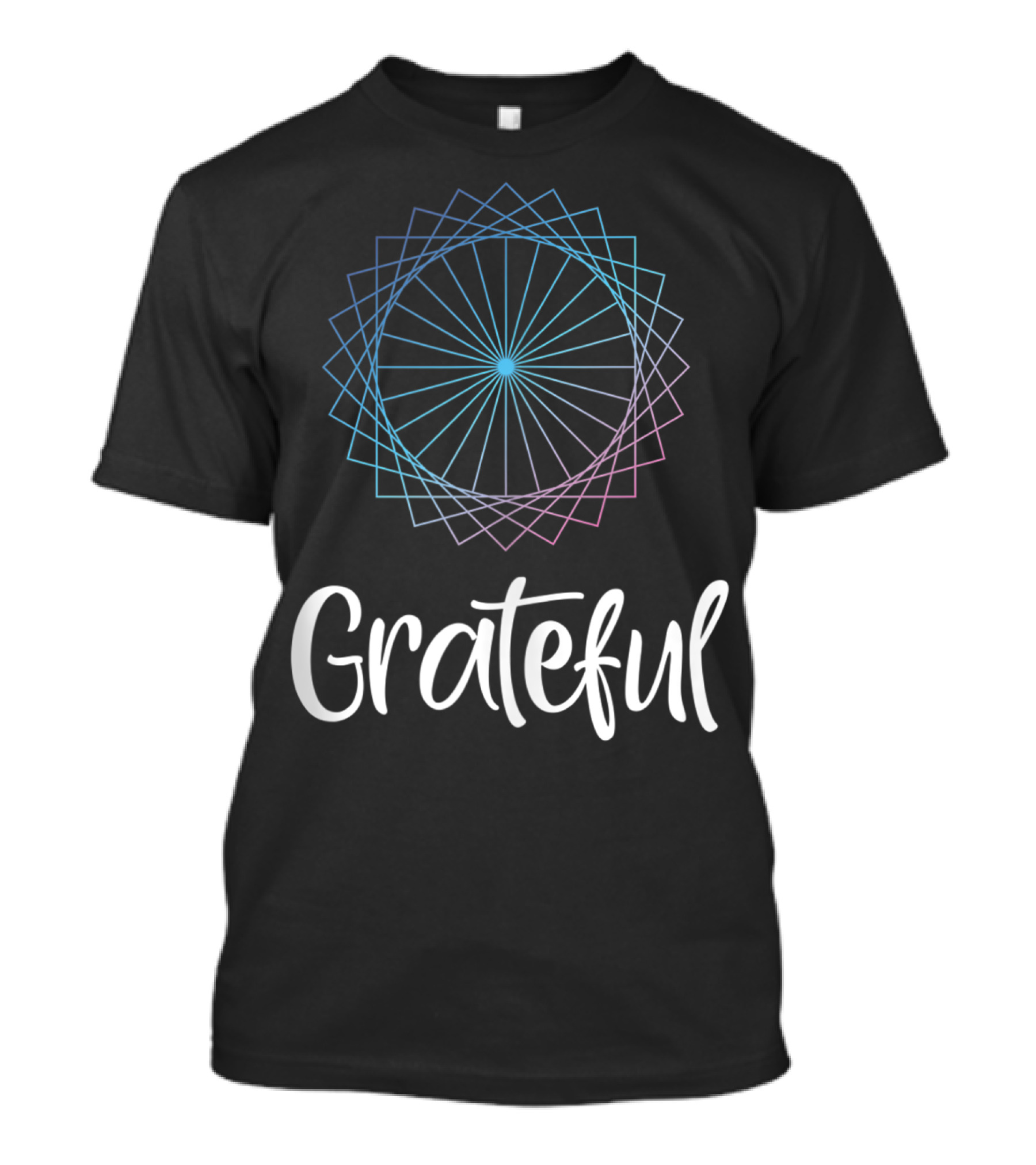 Grateful Mandala Gratitude Spirituality Meditation T-Shirt