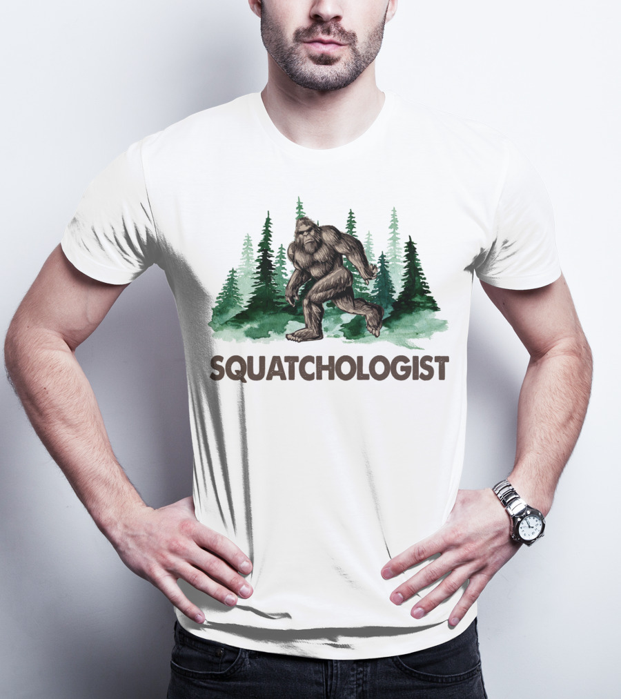 Squatchologist Bigfoot Forest Exploration T-Shirt