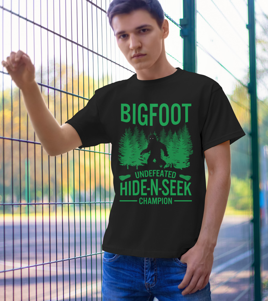 Bigfoot Undefeated Hide-N-Seek Champion T-Shirt