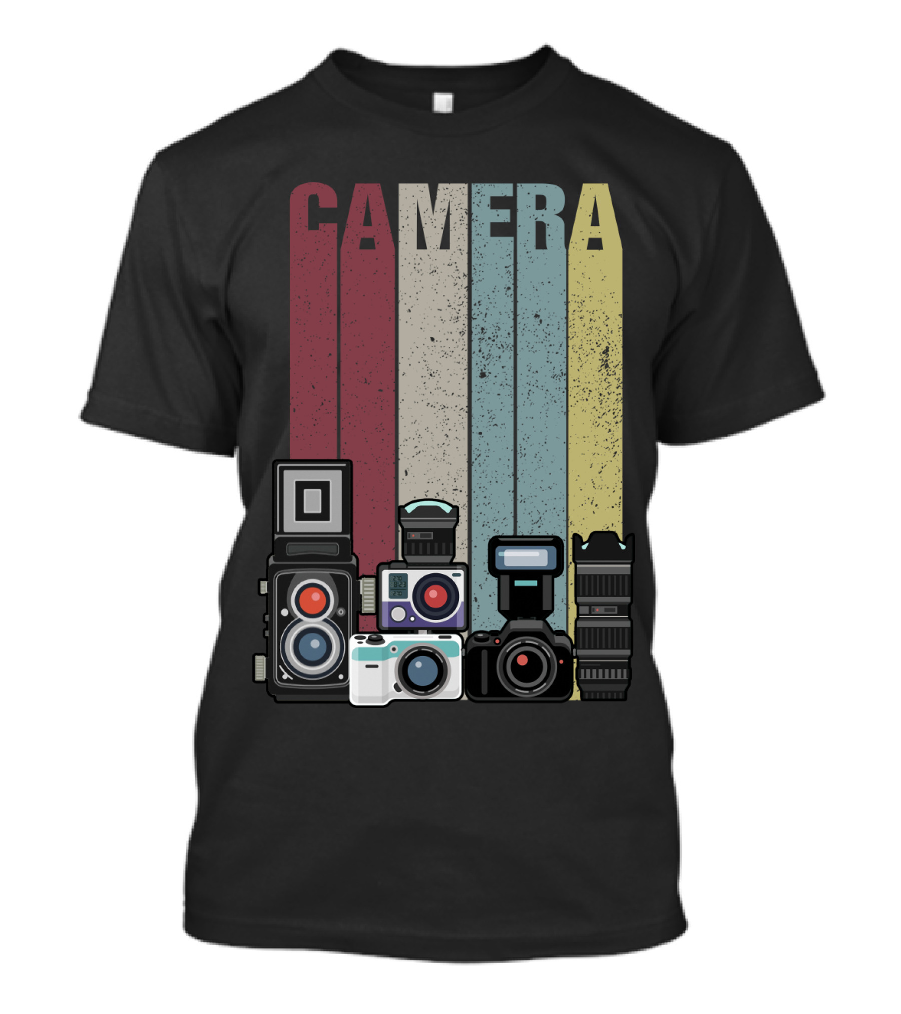 Camera Vintage Photography Equipment Retro Style Valentine's Day Gift T-Shirt