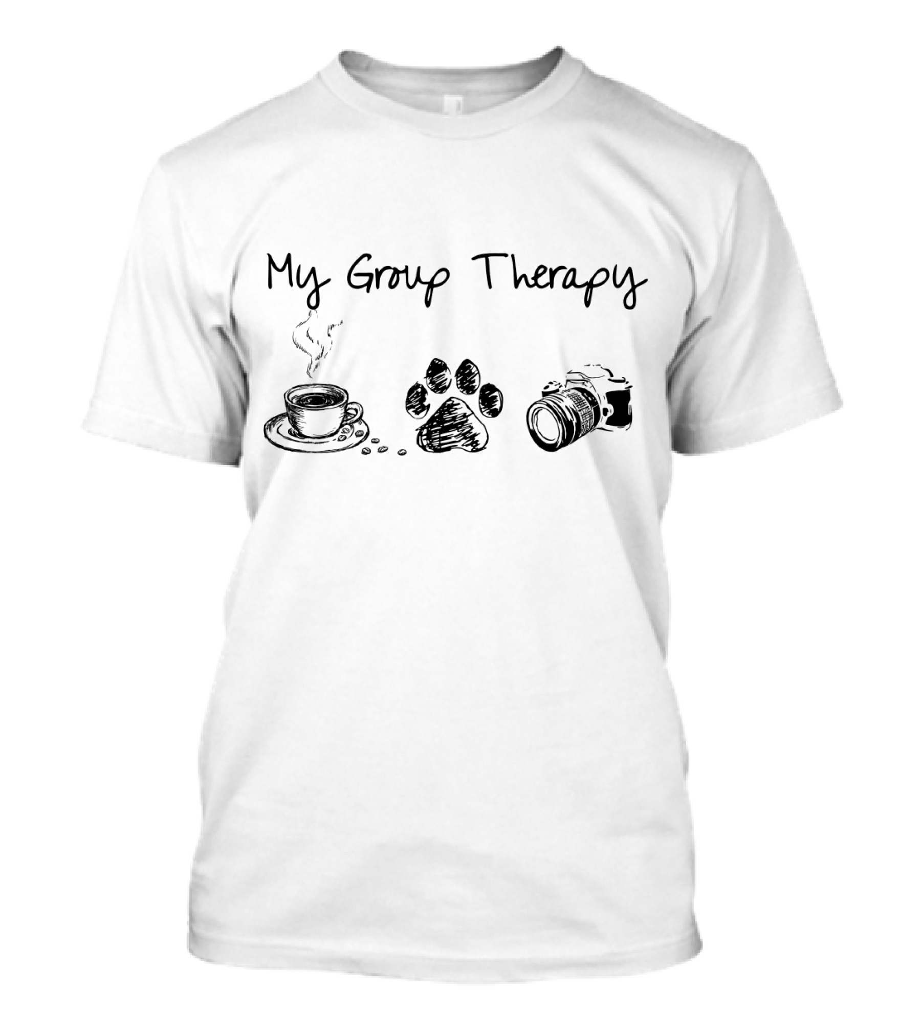 My Group Therapy Coffee Paw Photography T-Shirt