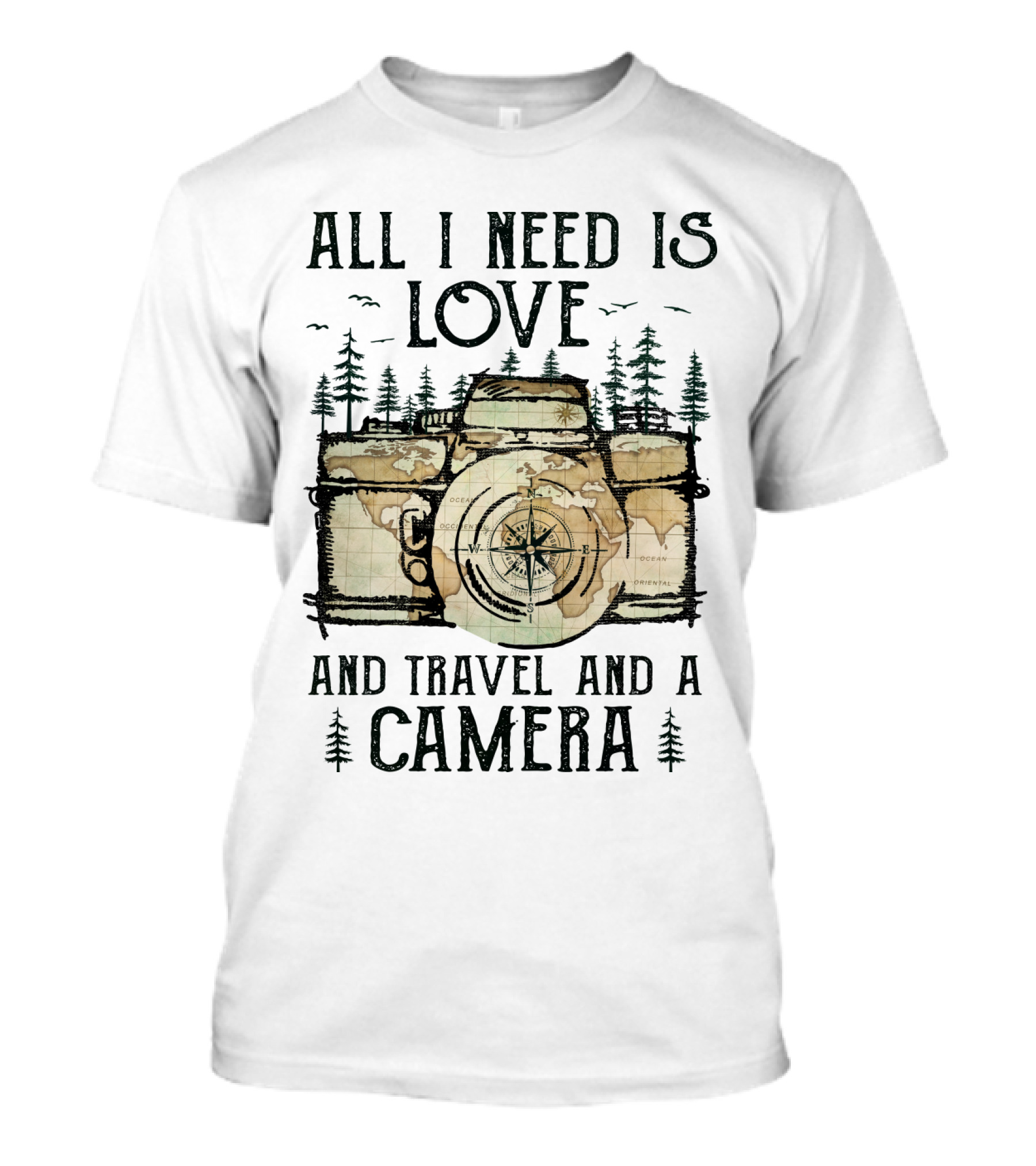 All I Need Is Love And Travel And A Camera T-Shirt