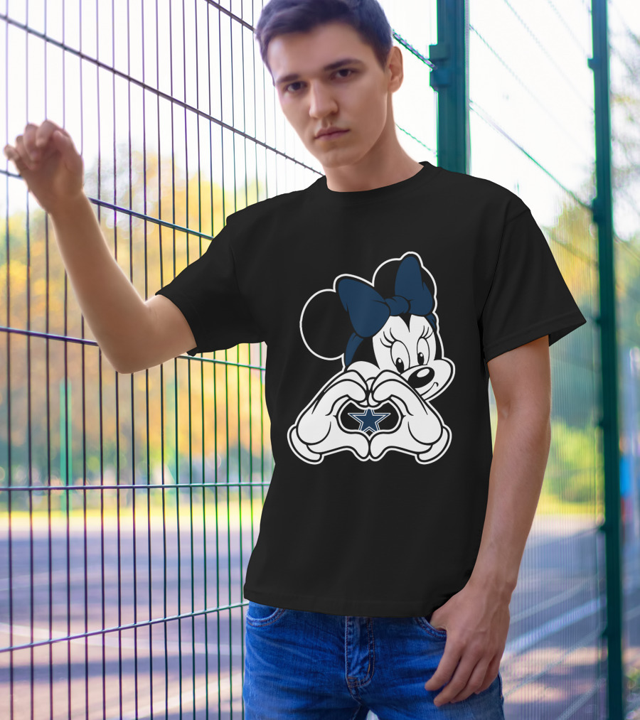 Dallas Cowboys Minnie Mouse Heart Star T-Shirt