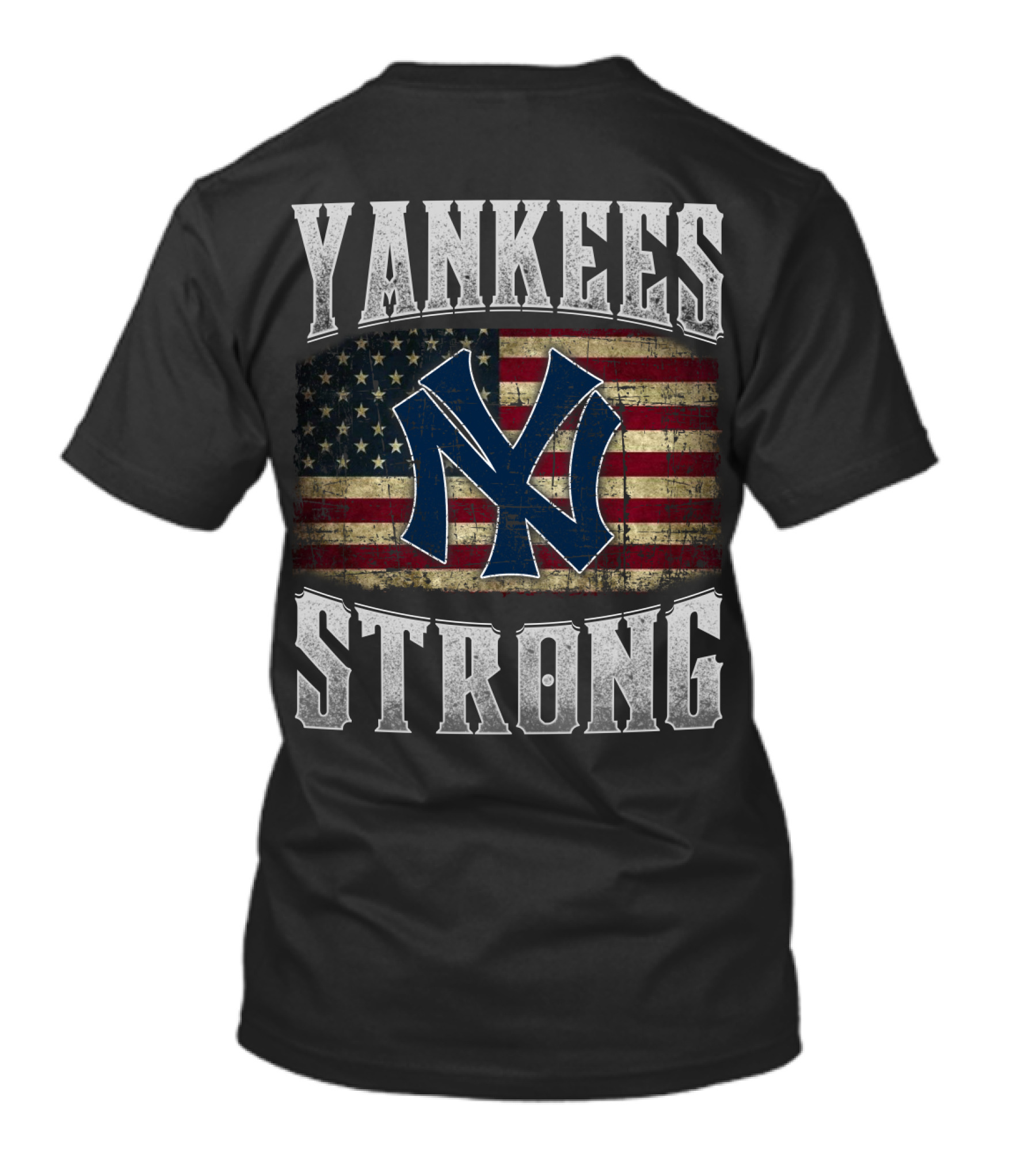Yankees Strong American Flag Mlb Symbol T-Shirt