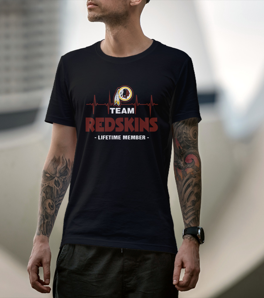 Team Redskins Lifetime Member T-Shirt