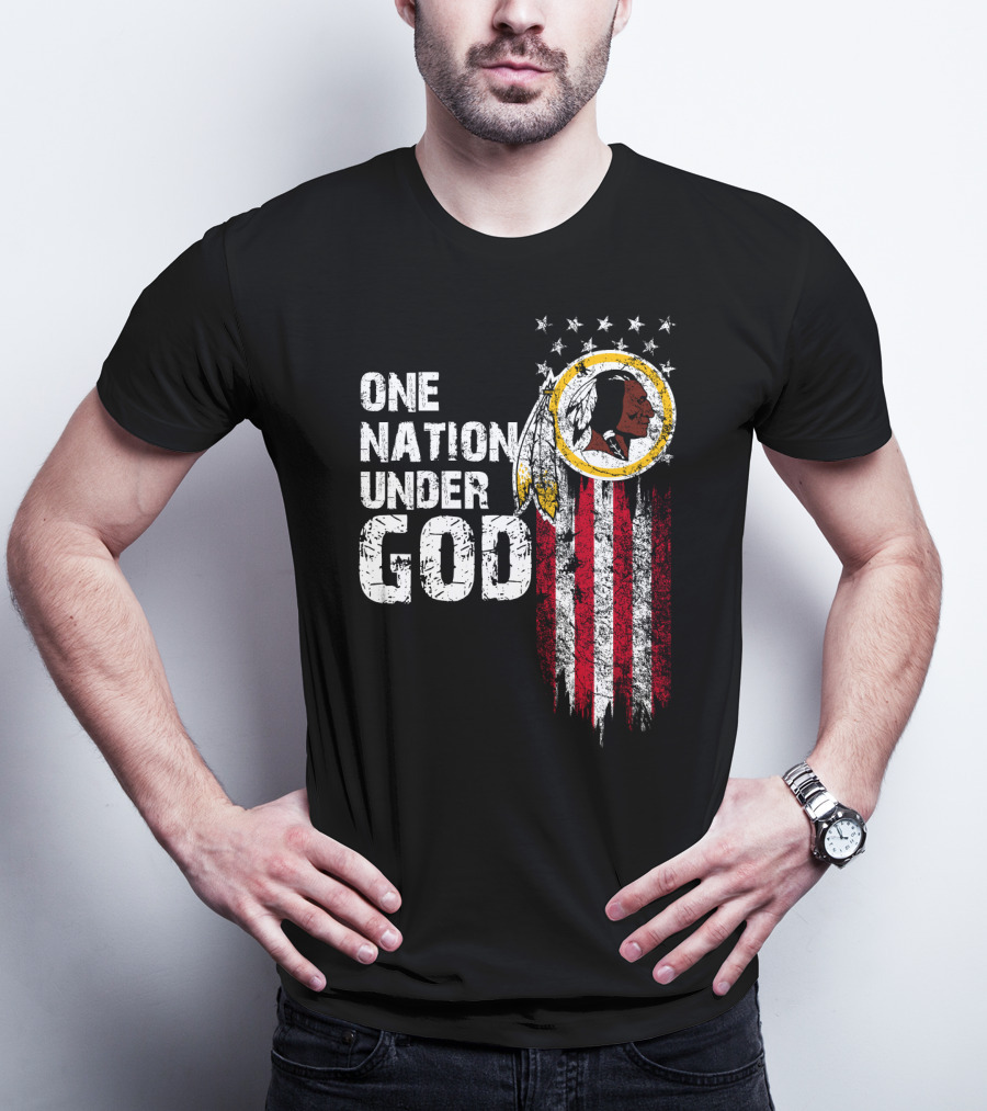 One Nation Under God Washington Redskins T-Shirt