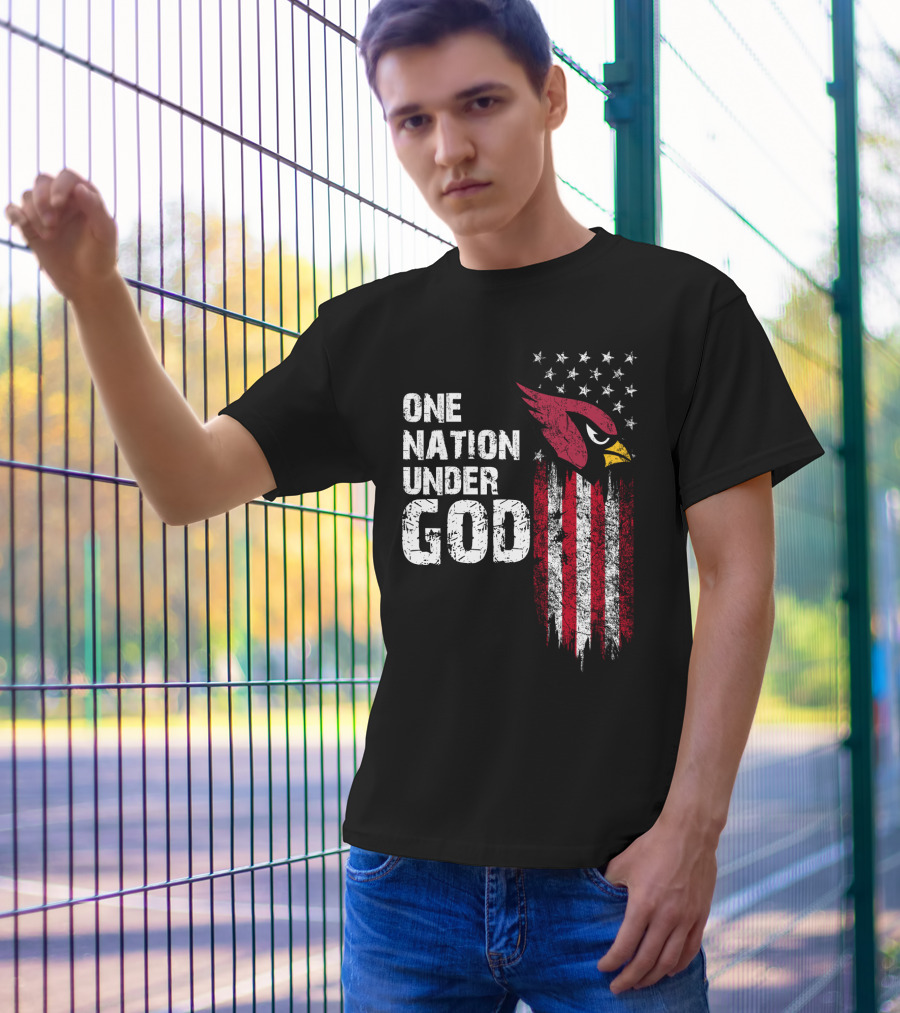 One Nation Under God Cardinals Fans T-Shirt