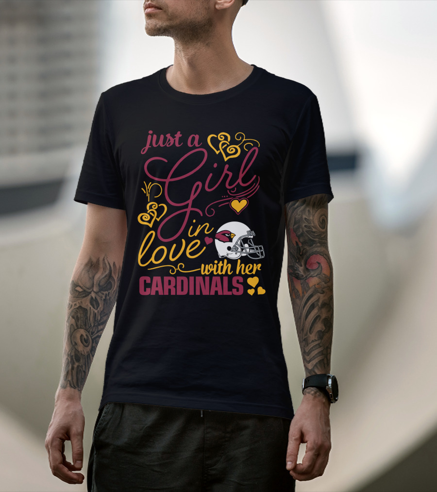 Just A Girl In Love With Her Cardinals T-Shirt