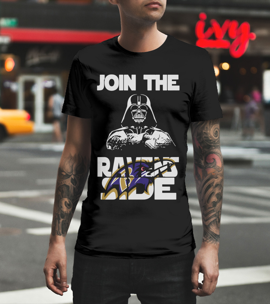 Join The Ravens Side Baltimore Ravens Football Fandom Merchandise T-Shirt
