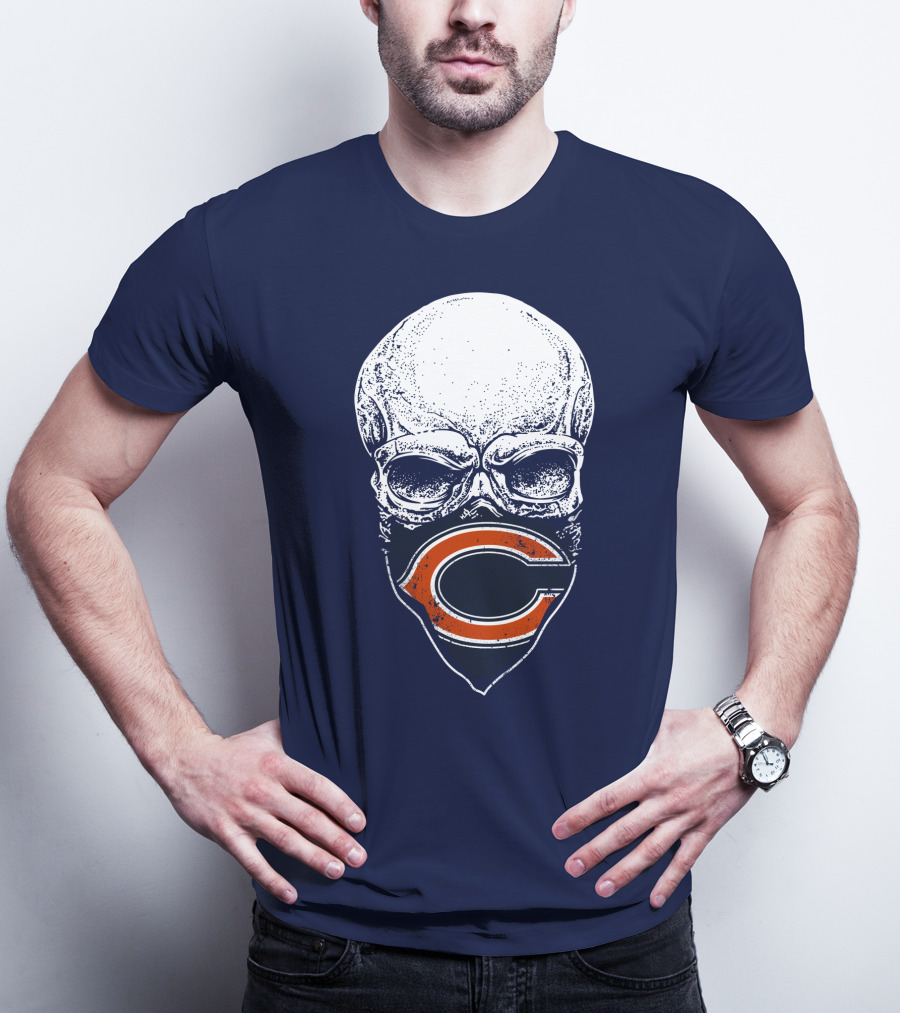 Chicago Bears Skull C T-Shirt