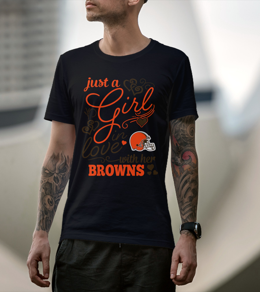 Just A Girl In Love With Her Browns T-Shirt