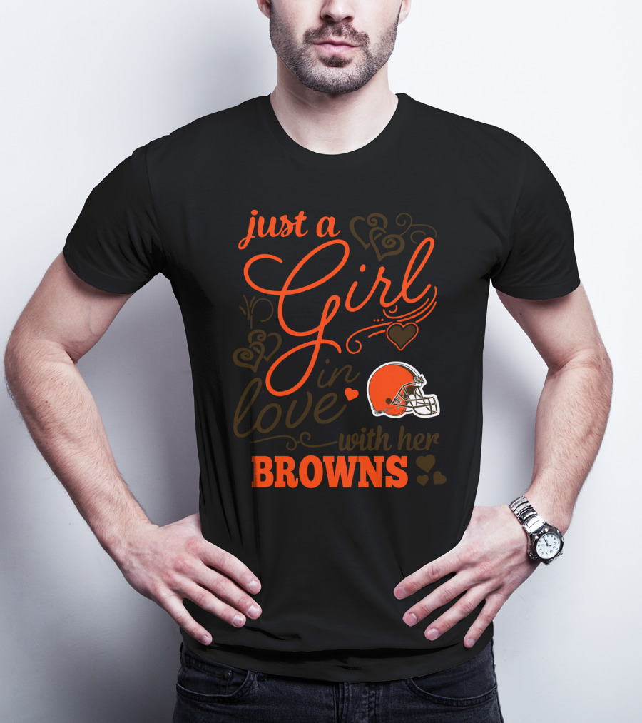 Just A Girl In Love With Her Browns T-Shirt