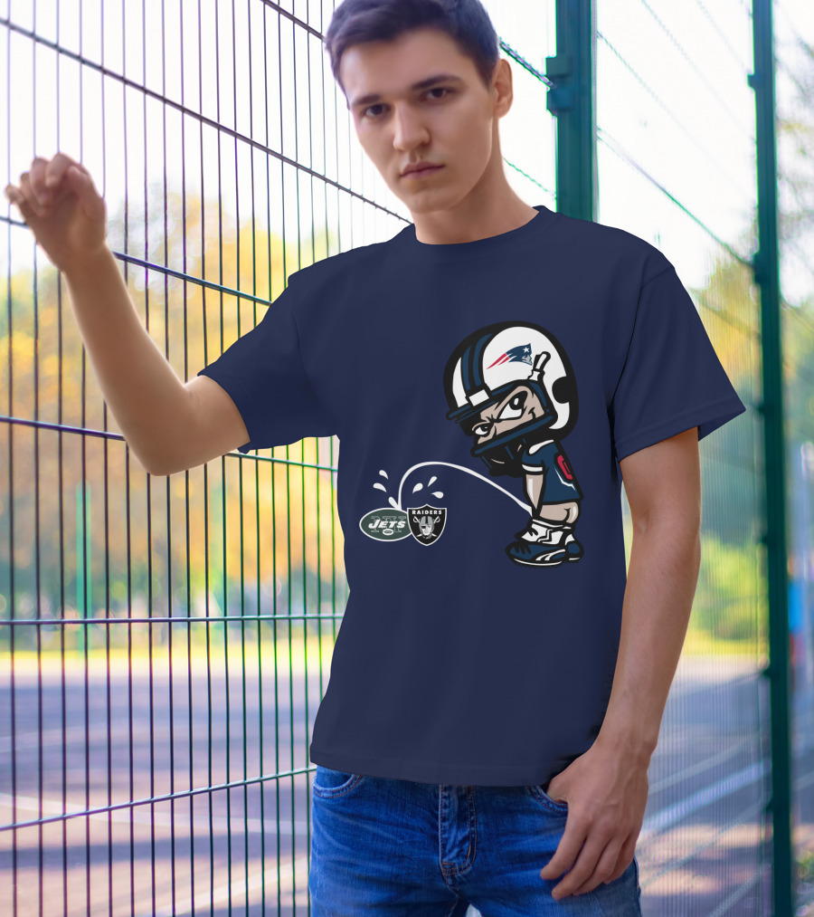 New England Patriots Jets Raiders Rivalry T-Shirt