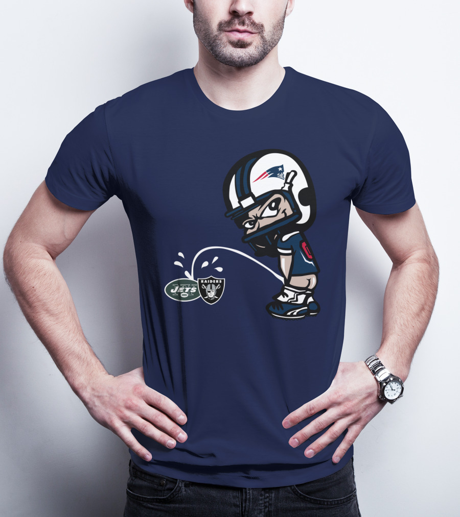 New England Patriots Jets Raiders Rivalry T-Shirt