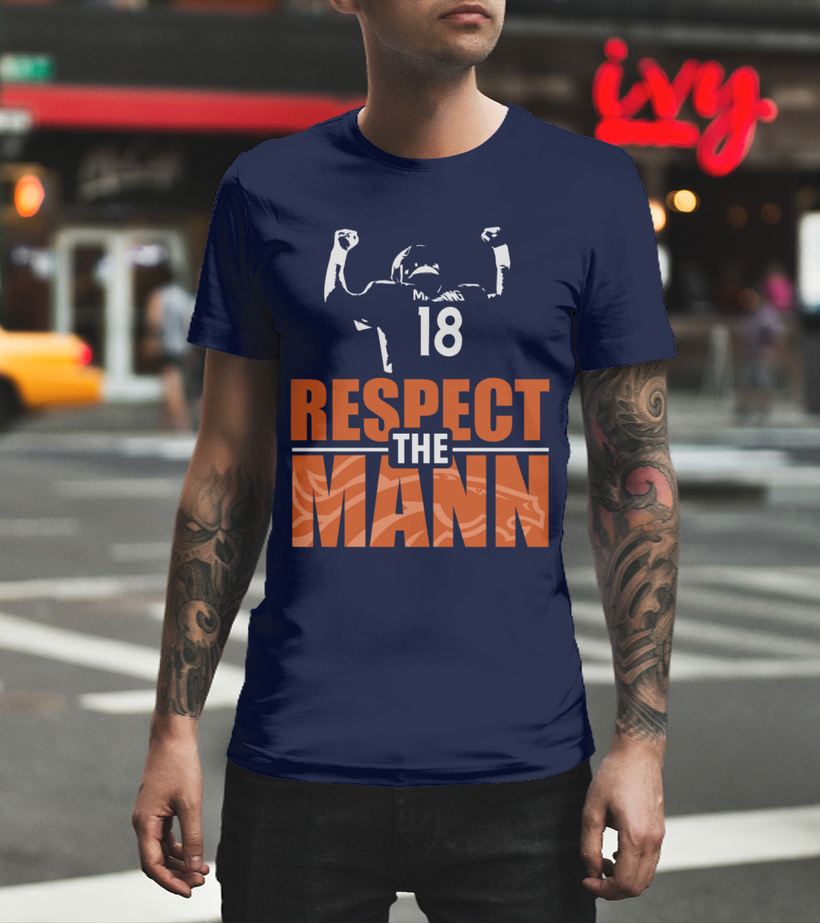 Manning Respect The Mann 18 Denver Broncos T-Shirt
