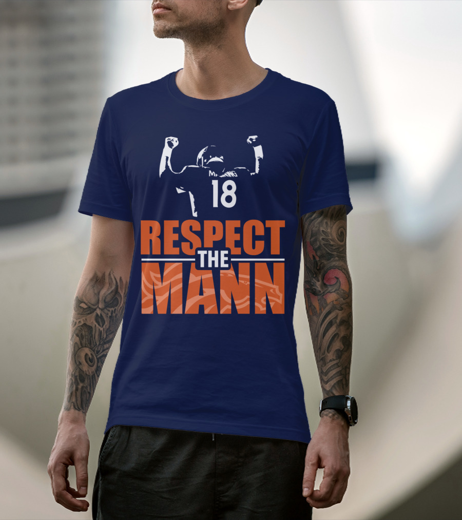 Manning Respect The Mann 18 Denver Broncos T-Shirt