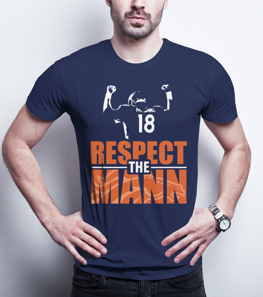 Manning Respect The Mann 18 Denver Broncos T-Shirt
