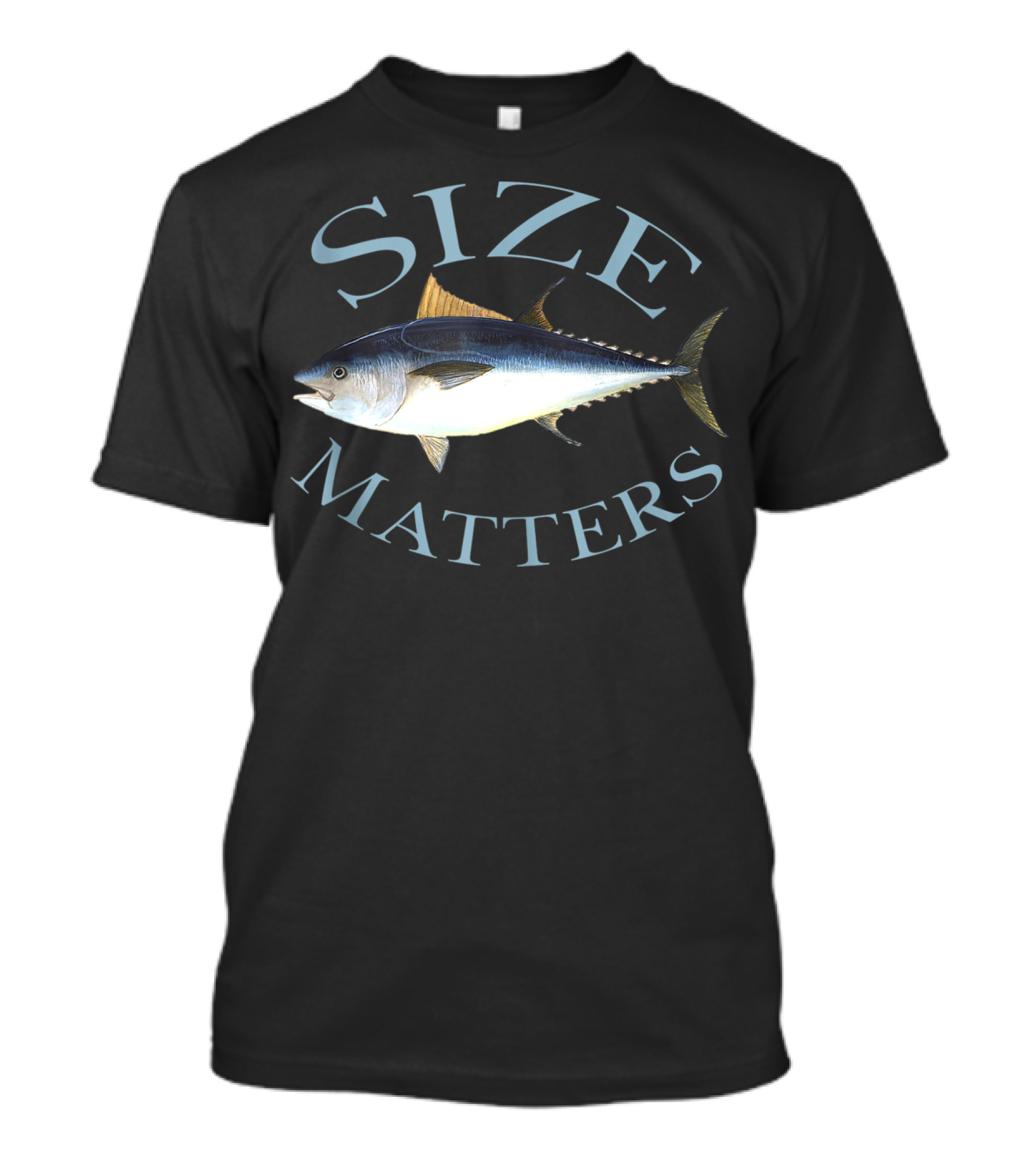 Size Matters Bluefin Tuna Fishing Pun Angler Gear T-Shirt