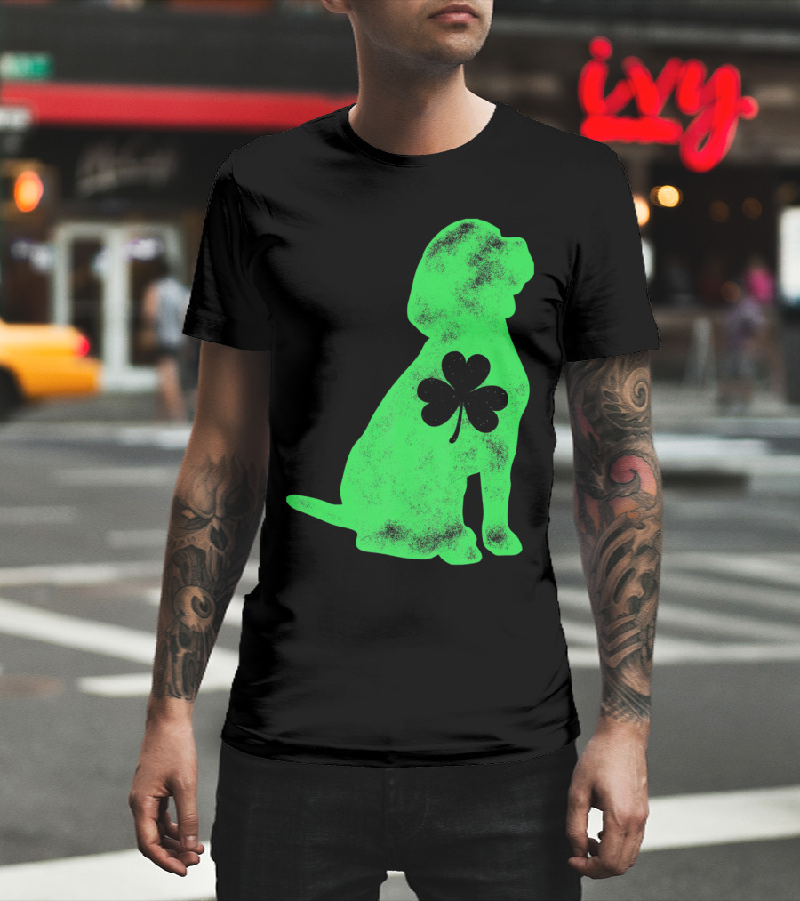 Beagle St Patricks Day Shamrock T-Shirt