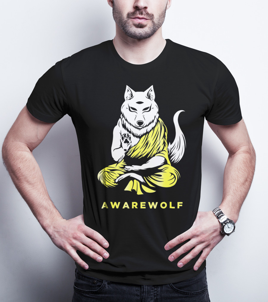 AWAREWOLF Best Yoga And Werewolf Lover T-Shirt