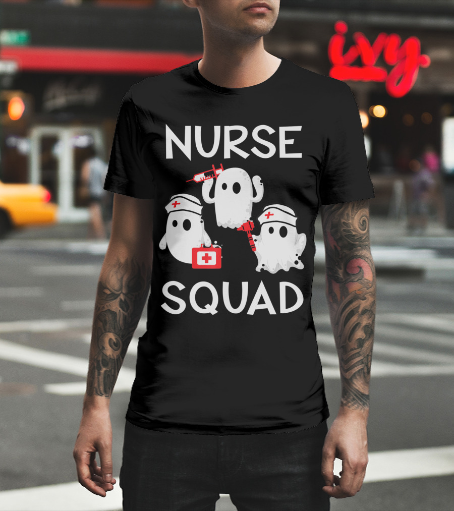 Nurse Squad Boo Boo Ghost Trio T-Shirt