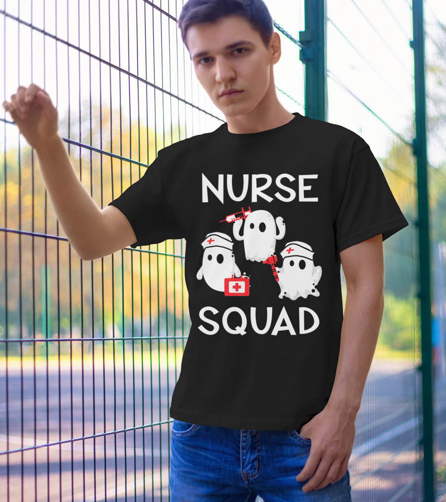 Nurse Squad Boo Boo Ghost Trio T-Shirt