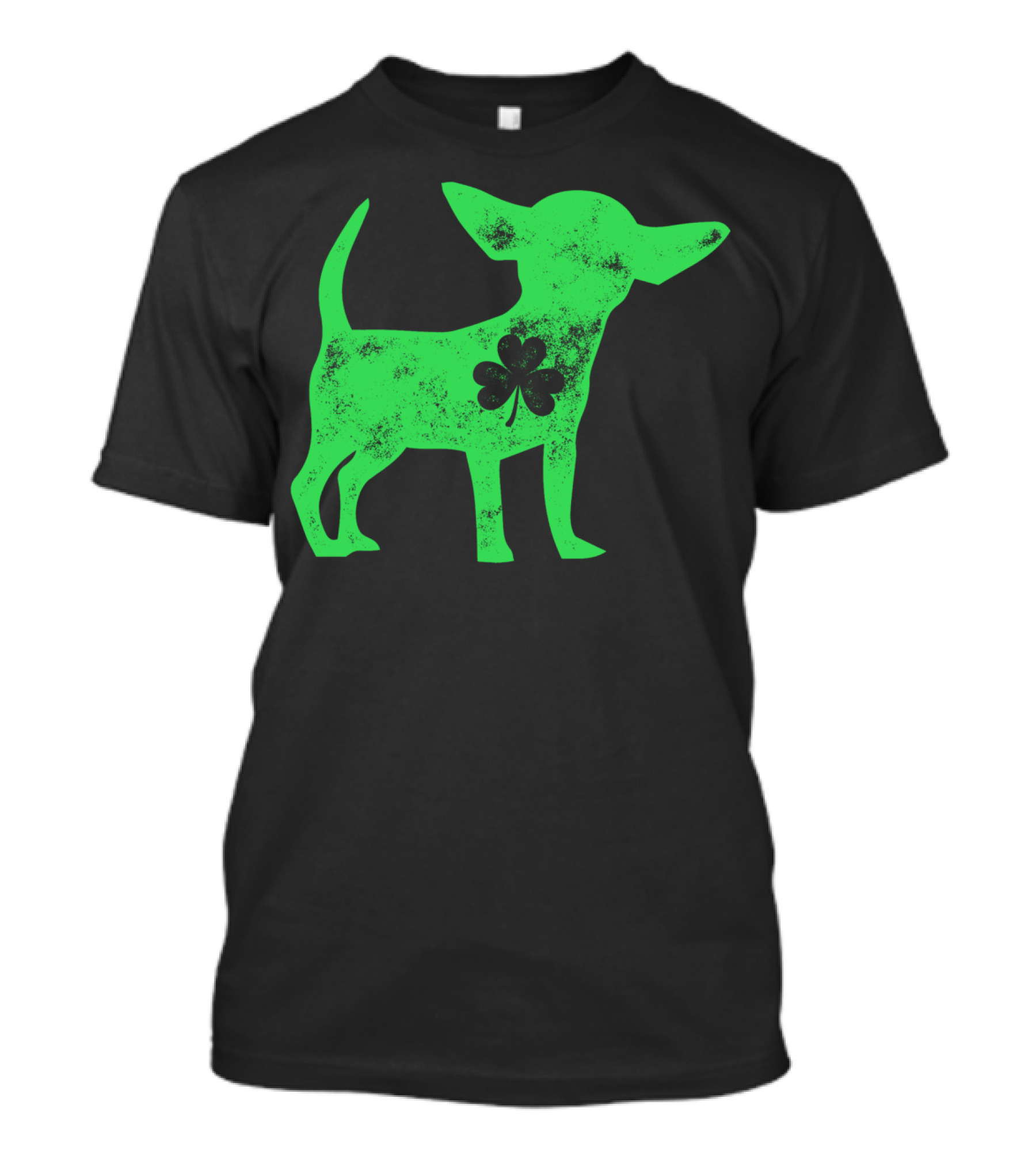 Chihuahua St Patricks Day Dog Lover Shamrock Iconic Green T-Shirt