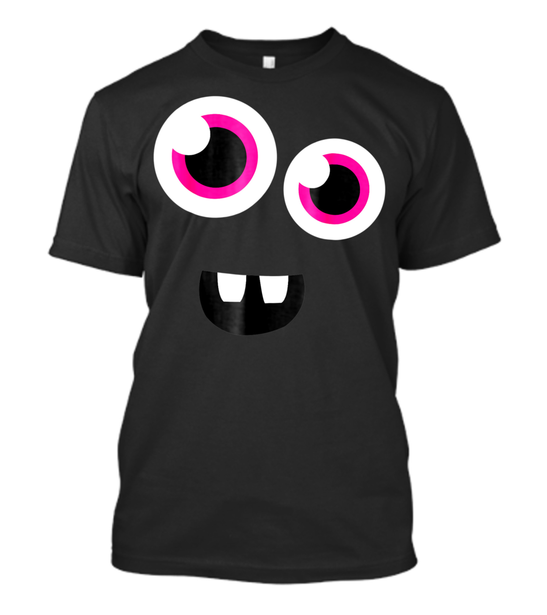 Cute Funny Halloween Monster Face Eyes Kids Man T-Shirt