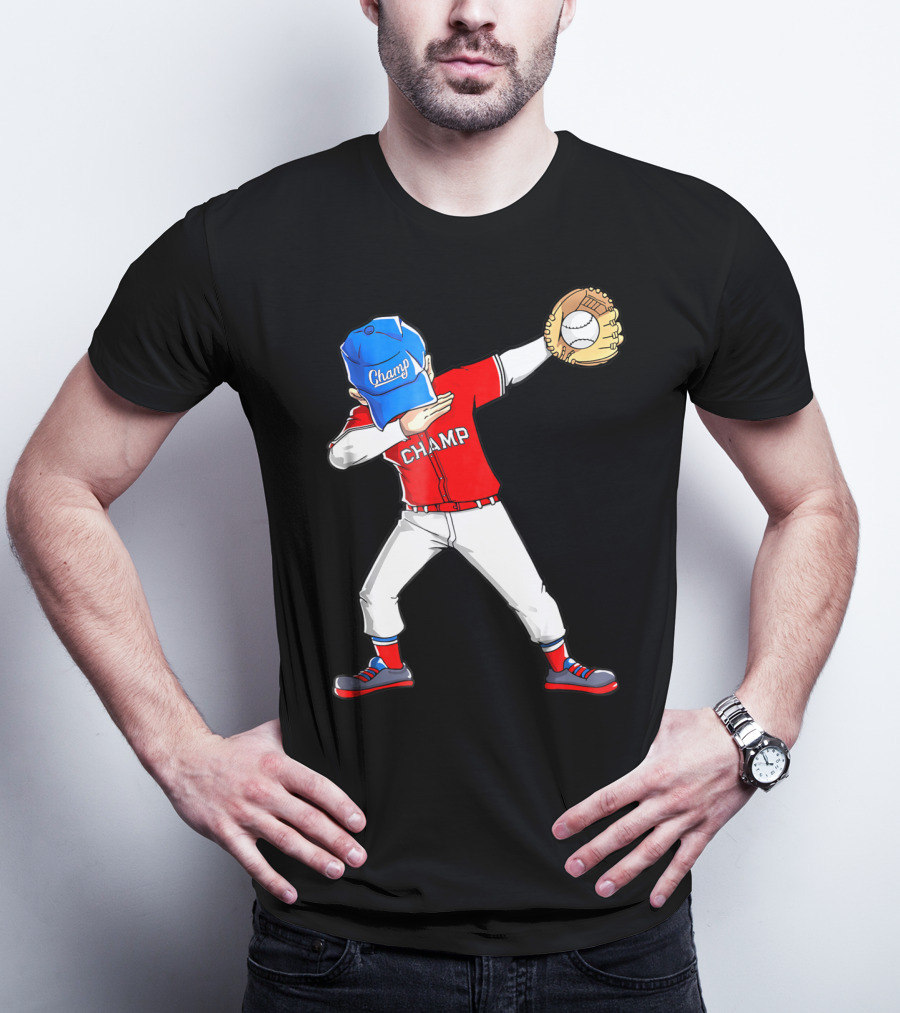 Champ Dabbing Baseball Dab Dance T-Shirt