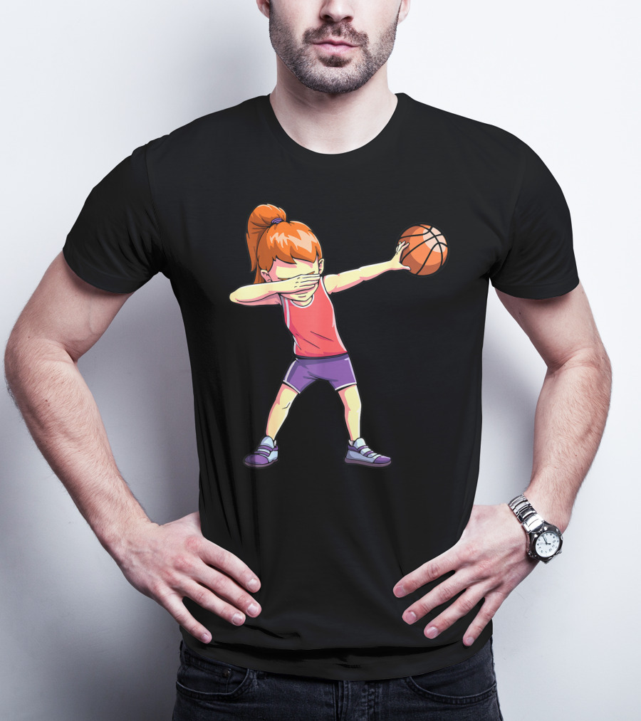 Dabbing Basketball Girl Dab Dance Pose T-Shirt