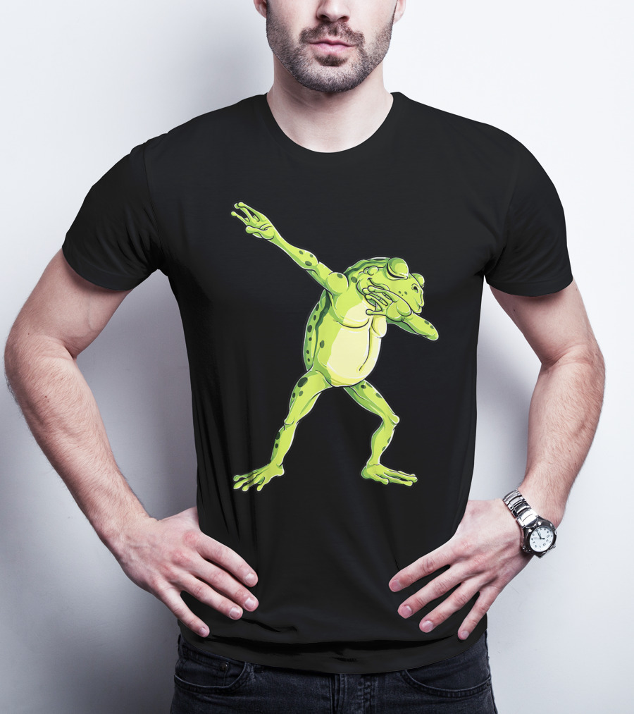Kids Funny Dabbing Frog Animal Dab T-Shirt