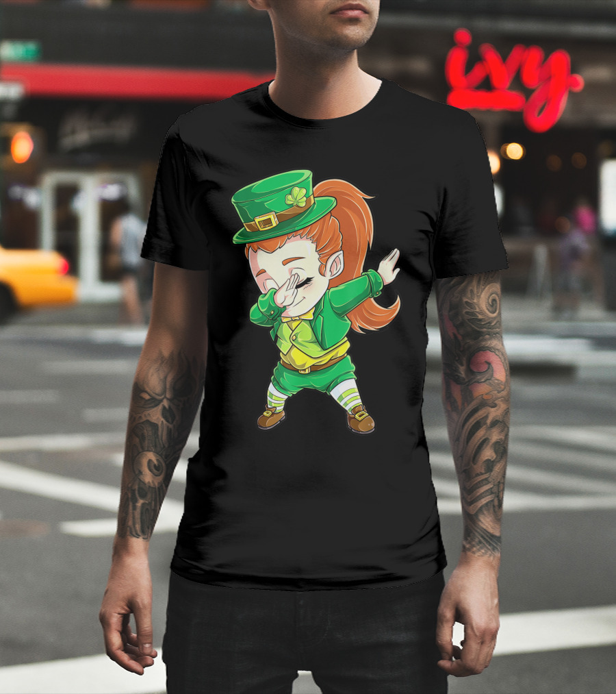 Dabbing Leprechaun St. Patrick's Day Animation T-Shirt