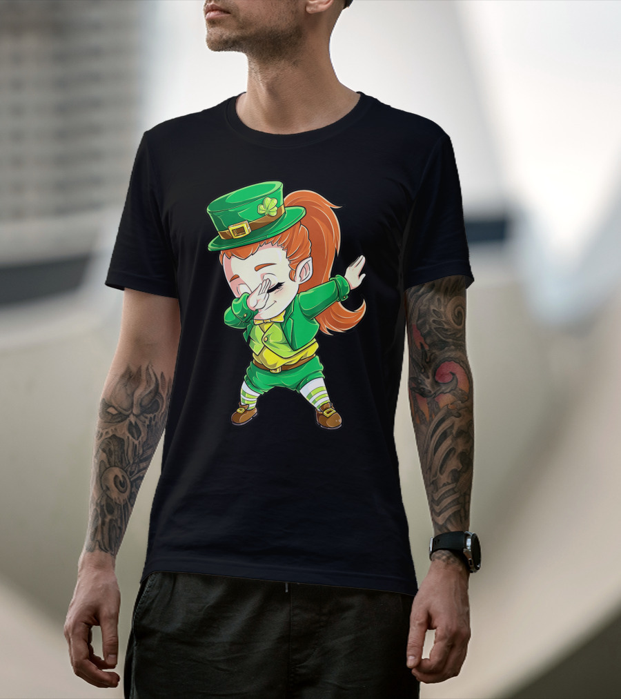 Dabbing Leprechaun St. Patrick's Day Animation T-Shirt