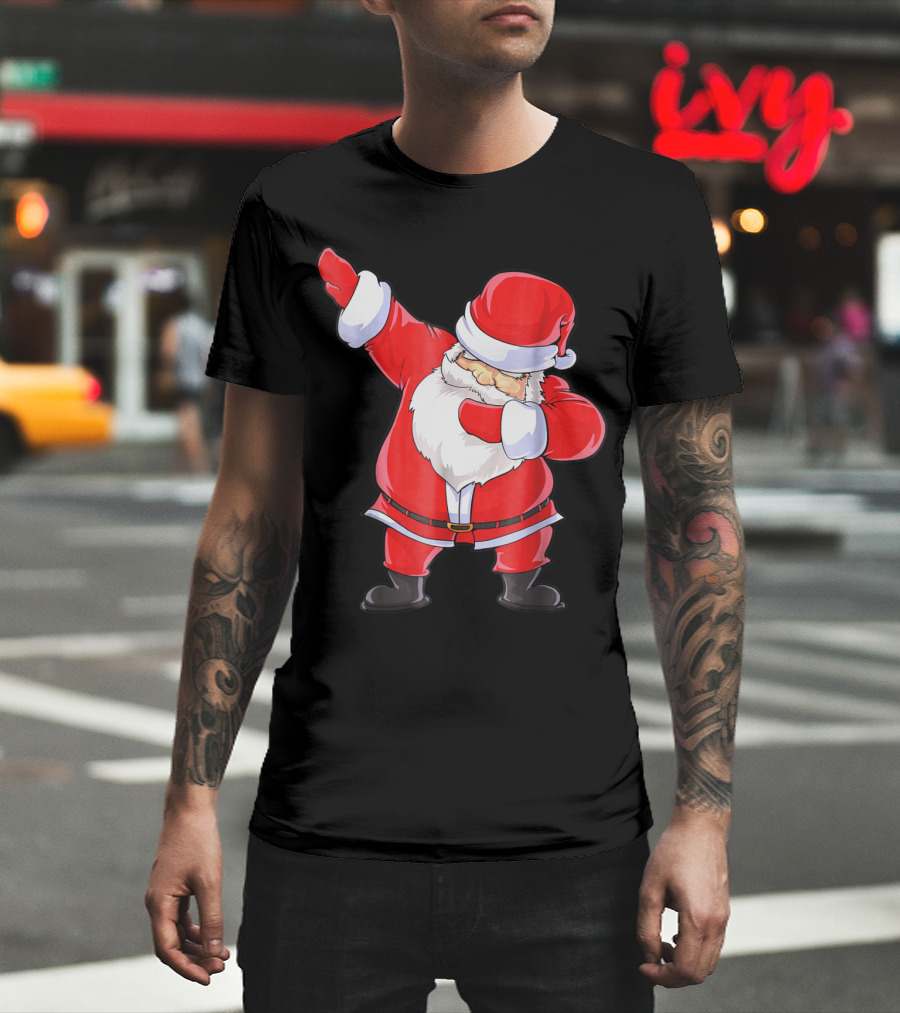 Santa Claus Dabbing Christmas Funny Dab T-Shirt