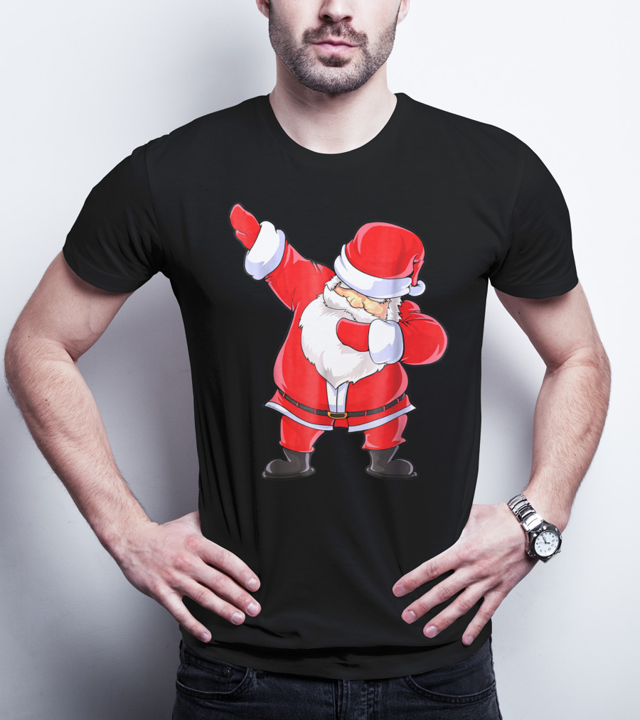 Santa Claus Dabbing Christmas Funny Dab T-Shirt