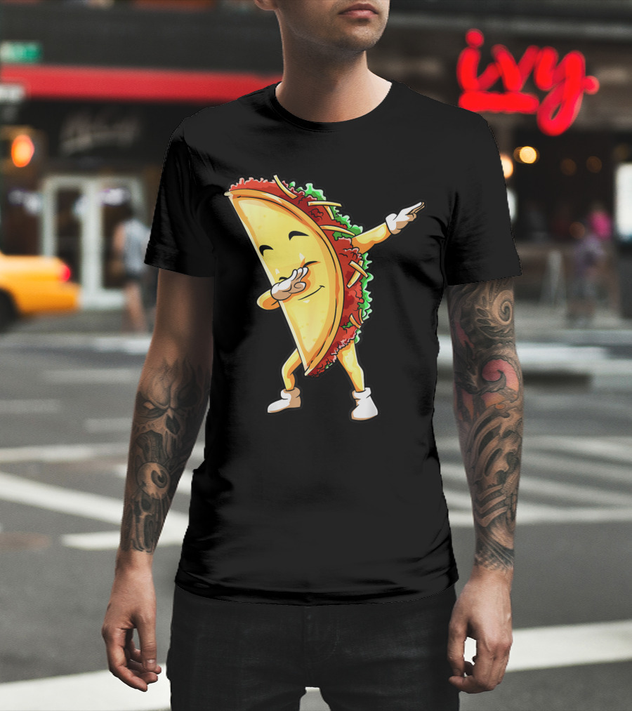 Dabbing Taco Funny Cinco De Mayo Mexican Food Lover Dab T-Shirt