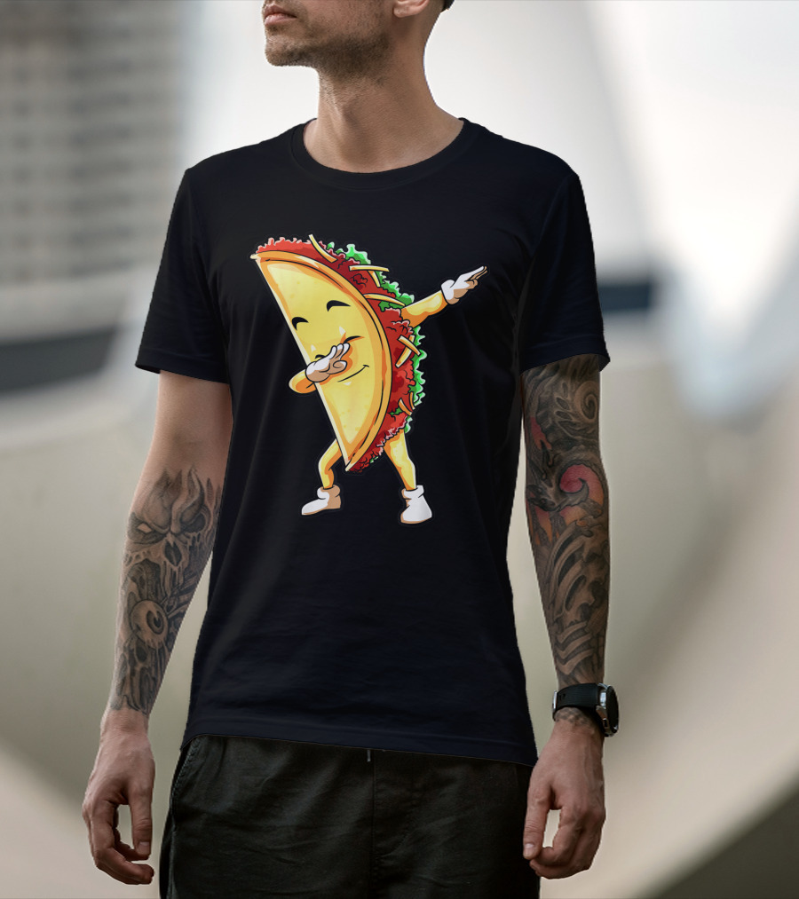 Dabbing Taco Funny Cinco De Mayo Mexican Food Lover Dab T-Shirt