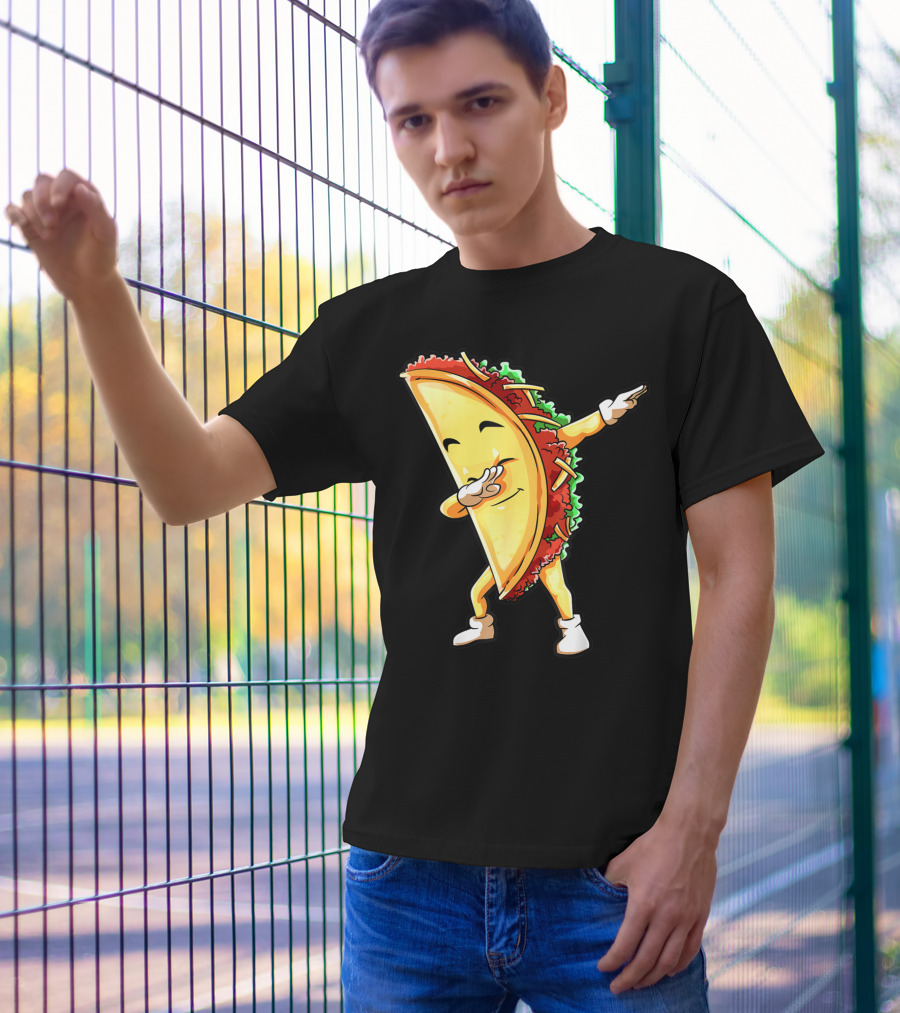 Dabbing Taco Funny Cinco De Mayo Mexican Food Lover Dab T-Shirt