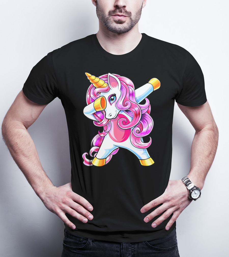 Dabbing Unicorn Birthday Girls Cute Unicorn T-Shirt