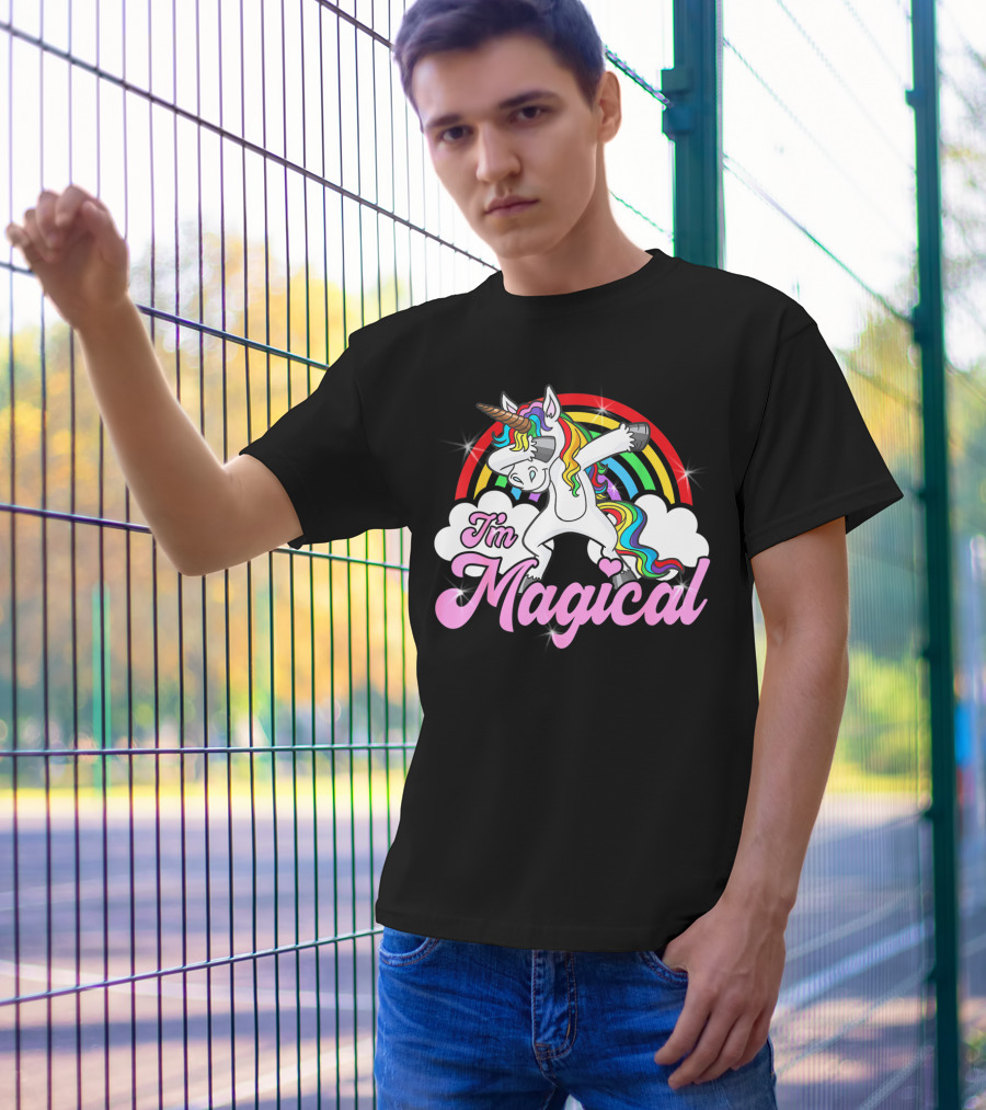 I'm Magical Dabbing Unicorn Rainbow T-Shirt